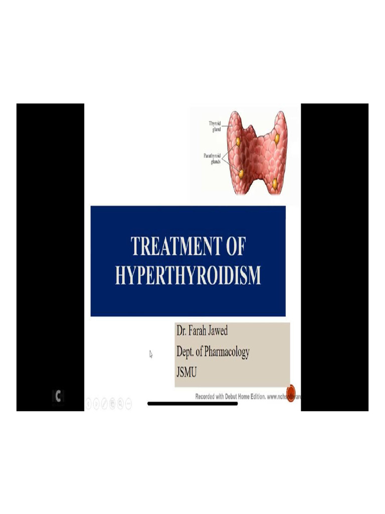 Drugs Used To Treat Hyperthyroidism | PDF