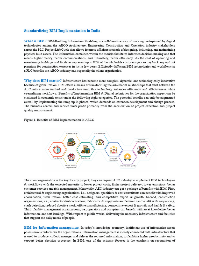 Standardizing BIM Implementation in India | PDF | Building Information ...