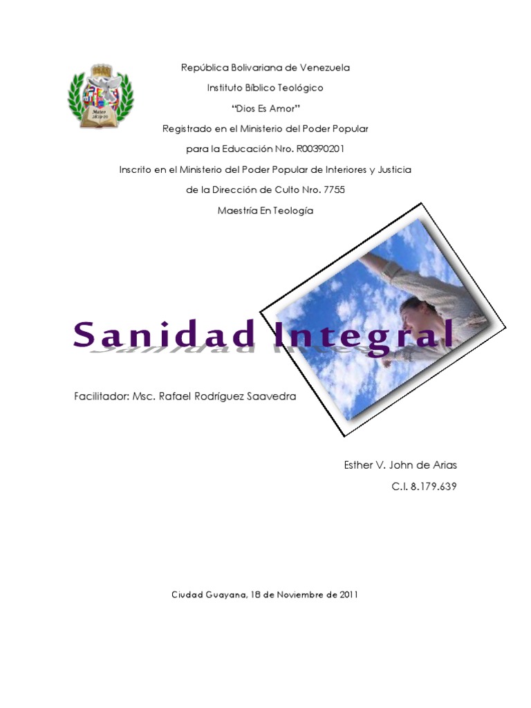 Sanidad Integral | PDF | Alma | Pecado