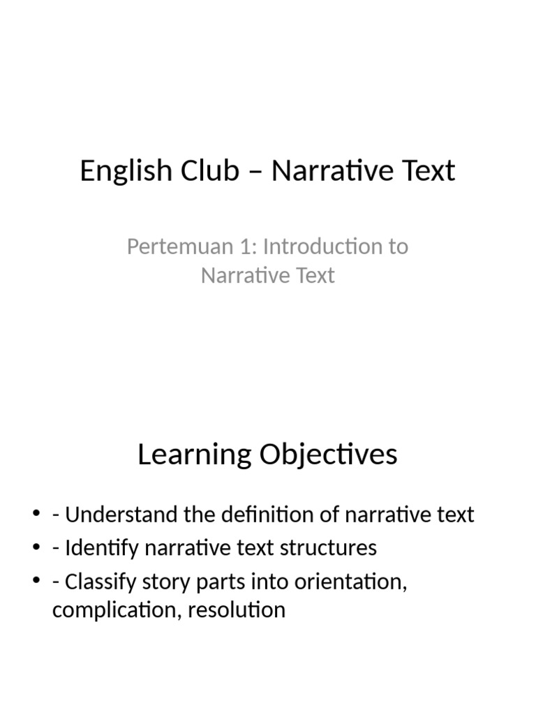Pertemuan1 EnglishClub | PDF