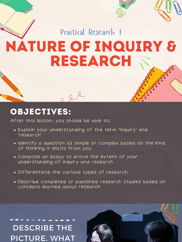 Practical Research 1: Nature of Inquiry & Research | PDF | Quantitative ...