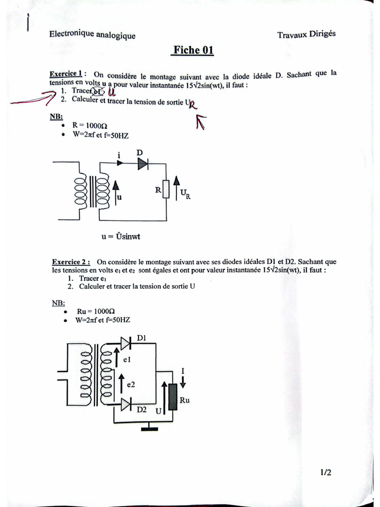 TD Électronique Analogique | PDF