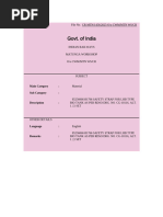 Railway Family Declaration Form 6 | PDF