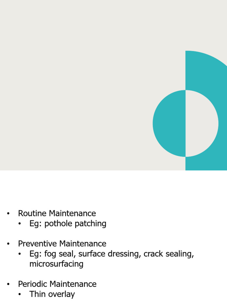 Lecture Maintenance and Rehabilitation Alternatives | PDF | Road ...