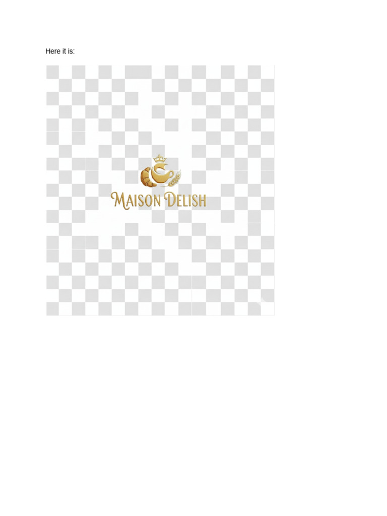Remove This Background I Need Only Maison Delish A... | PDF