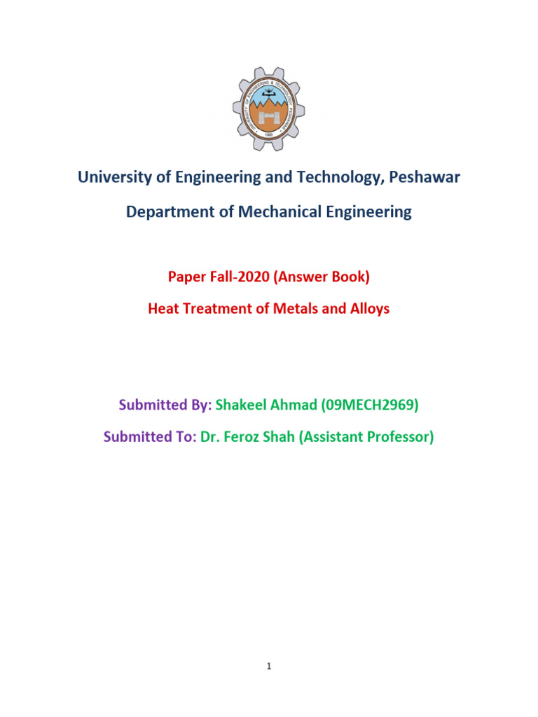 Heat Treatment of Metals: Key Concepts | PDF | Steel | Heat Treating