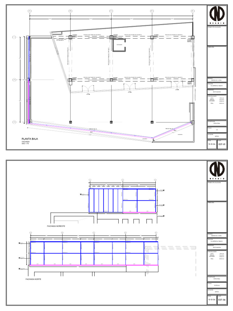 Plano Estructural Madison Grill Usuma | PDF