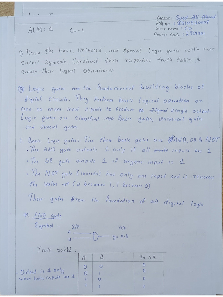 2510520008 ALM-1 Assignment CO | PDF