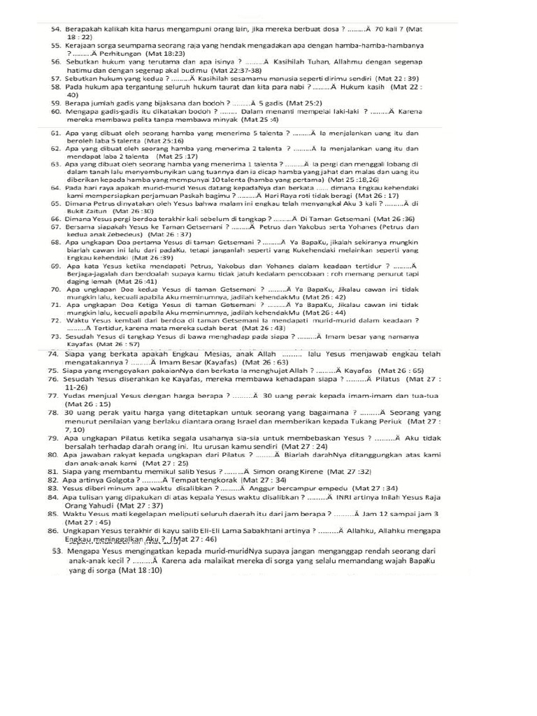 CERDAS CERMAT MATIUS | PDF