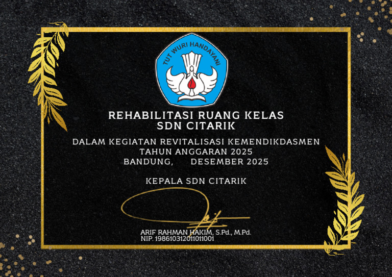 Plakat SDN Citarik | PDF