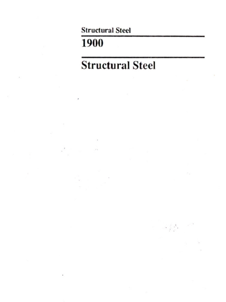 Structural Steel Specifications Guide | PDF | Welding | Construction