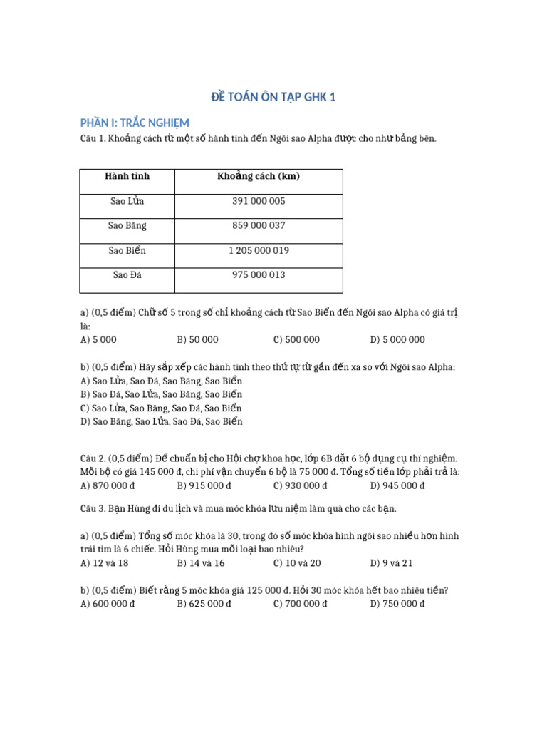 De Toan Tuong Tu | PDF