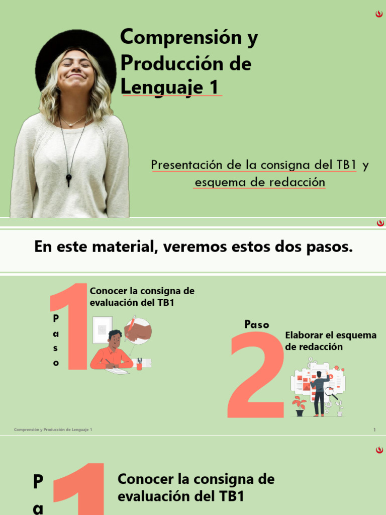 EPE-WS TB1 Consigna y esquema de redacción | PDF