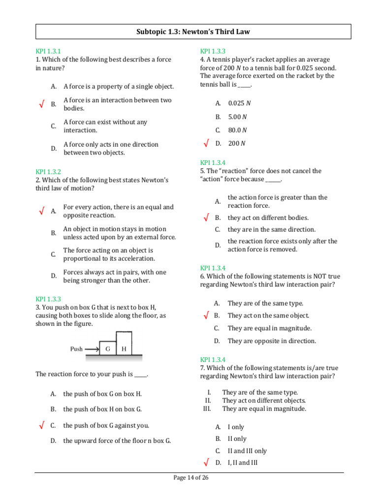 PHY50-Topic 1-Forces in One Dimension-AK (Dragged) 2 | PDF | Force | Tension (Physics)