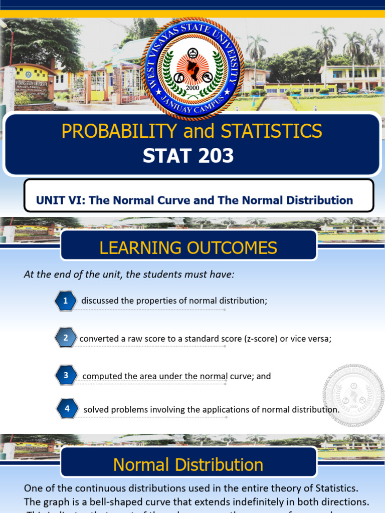 Unit 7 - Stat201 | PDF | Normal Distribution | Standard Score