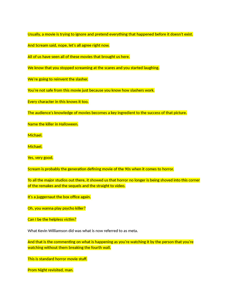 Horror | PDF | Horror Films
