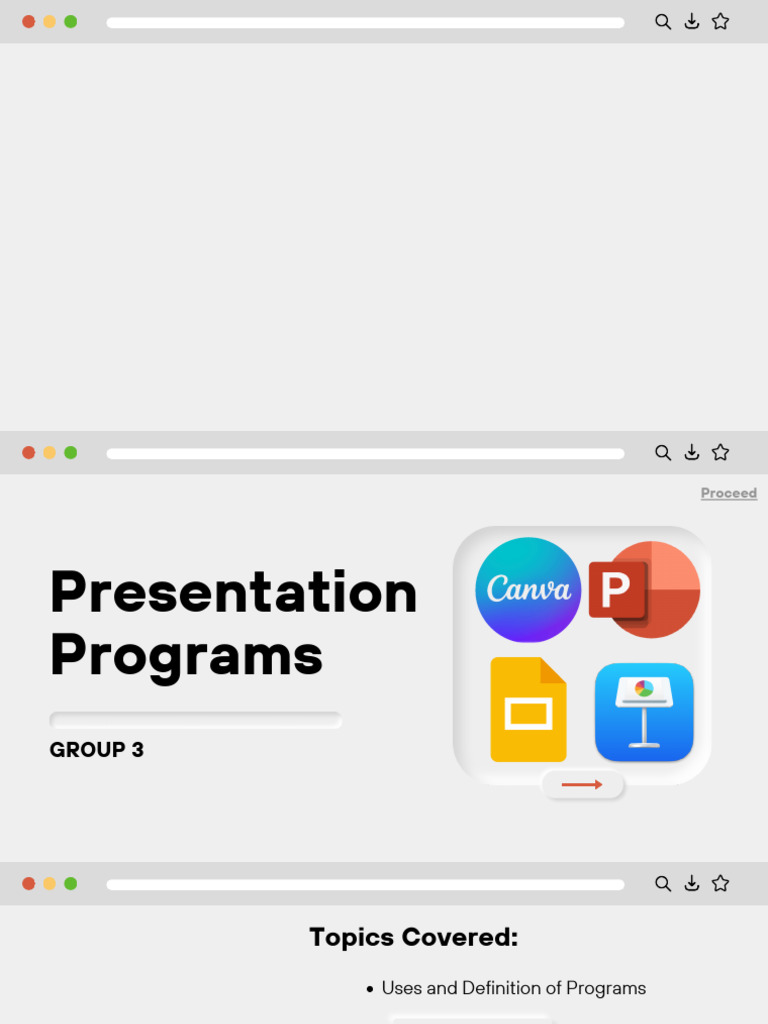 Group 3 Presentation Programs | PDF | Microsoft Power Point | Menu ...
