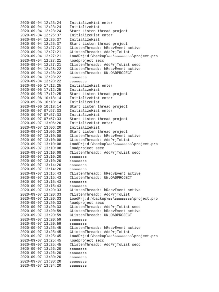 Project Initialization Log Analysis | PDF