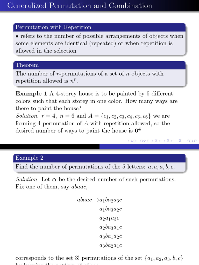 Generalized-Permutation-and-Combination | PDF | Number Theory ...