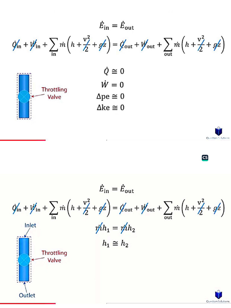 Throttling Valve, Turbine, Compressor PDF | PDF
