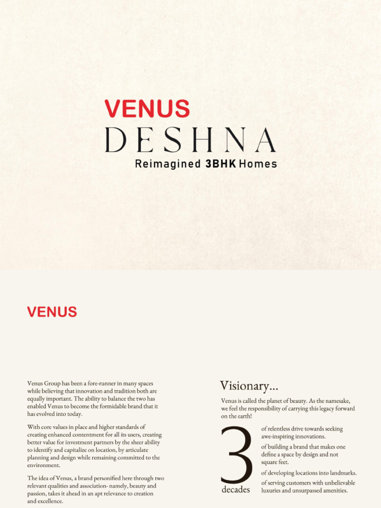 Venus Deshna Brochure | PDF