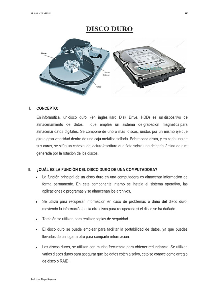 Disco Duro | PDF | Disco duro | Informática