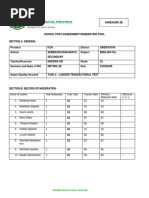 School-Based Moderation Tool Template | PDF | Teachers | Teaching