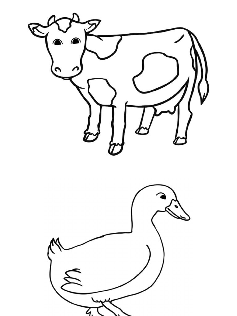 Farm Animals Coloring Sheets | PDF