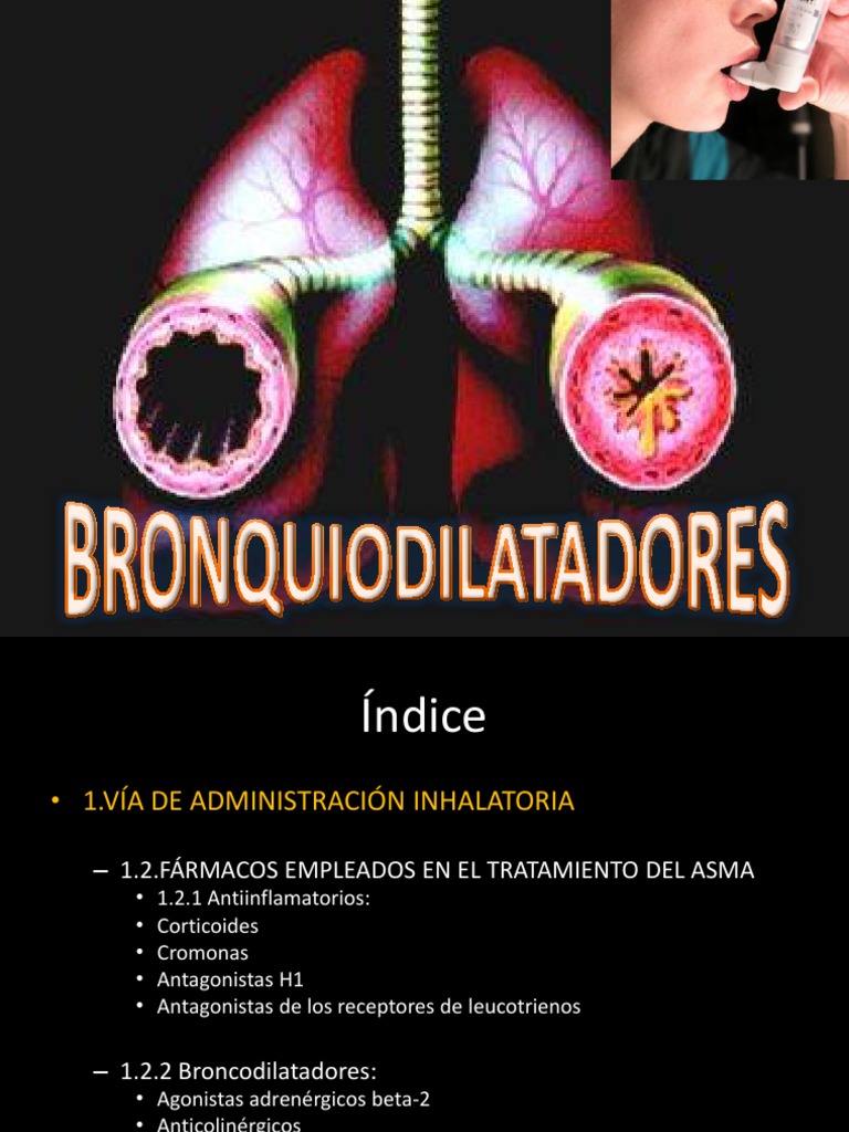 BRONCODILATADORES | Asma | Drogas