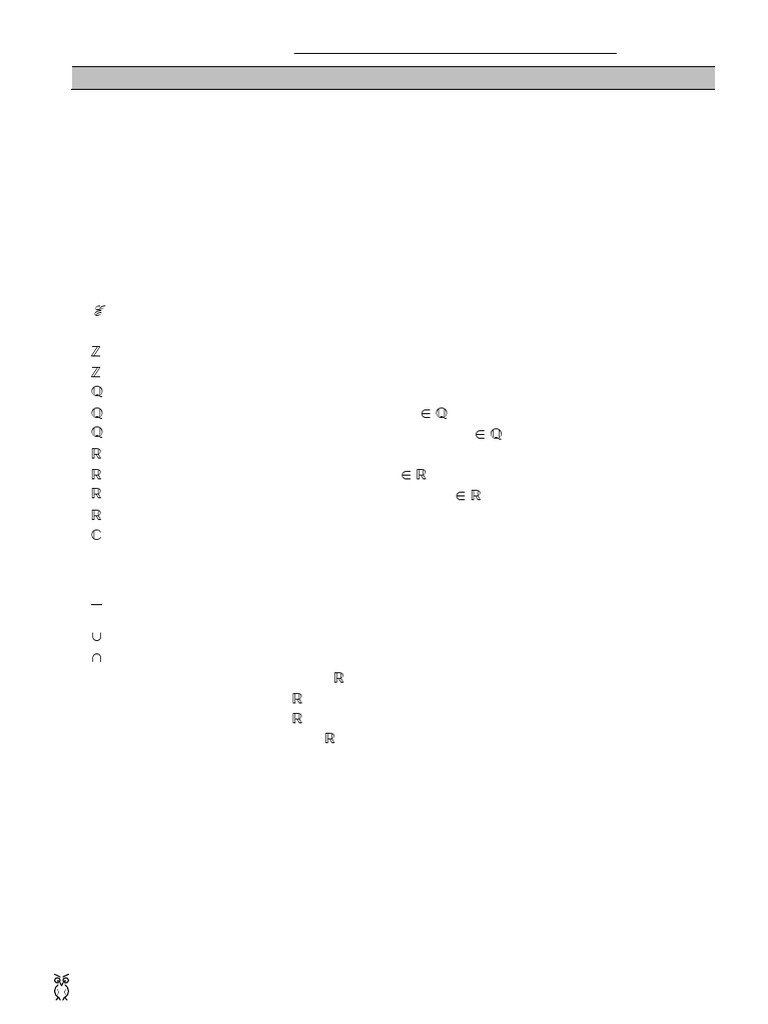 Math Notations | PDF | Function (Mathematics) | Exponential Function