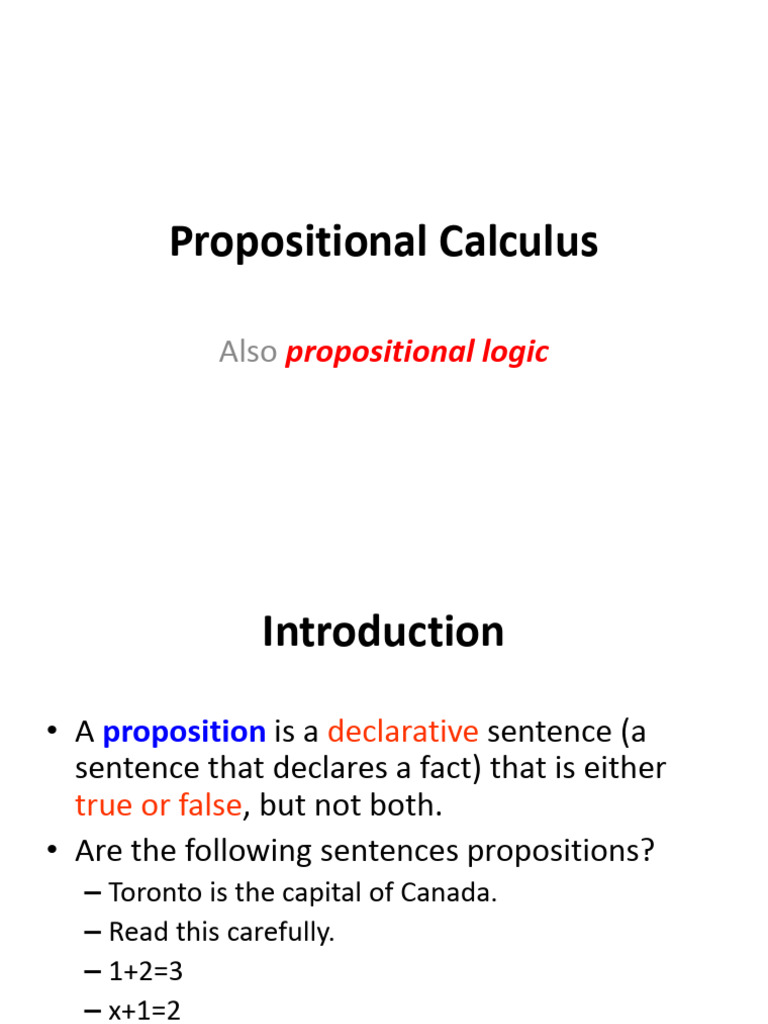Propositional Logic | PDF | If And Only If | Logic