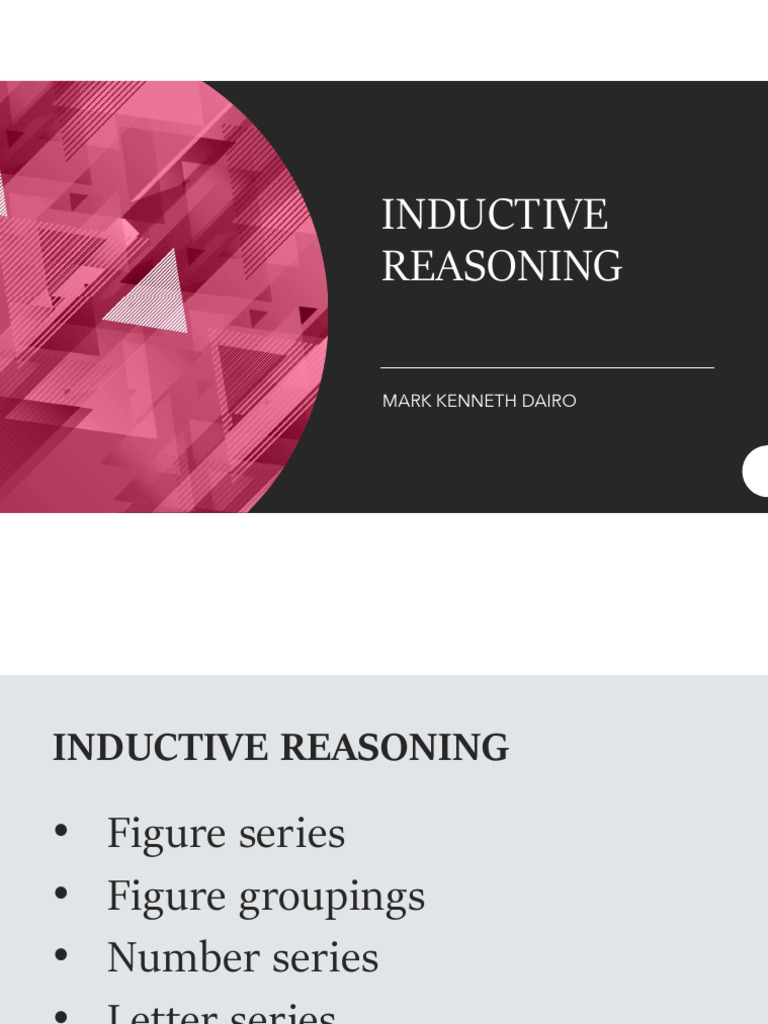 Inductive Reasoning Practice Guide | PDF