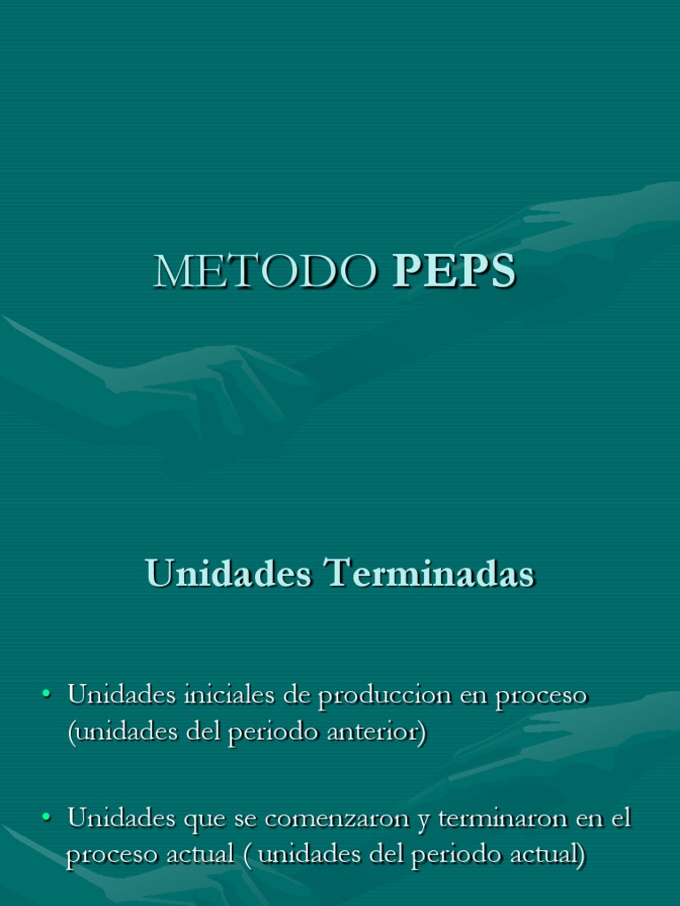 Metodo Peps | PDF | Fabricación e ingeniería | Science