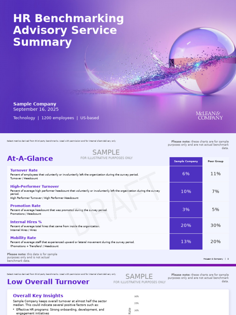 HR Benchmarking Insights for 2025 | PDF | Employee Retention ...