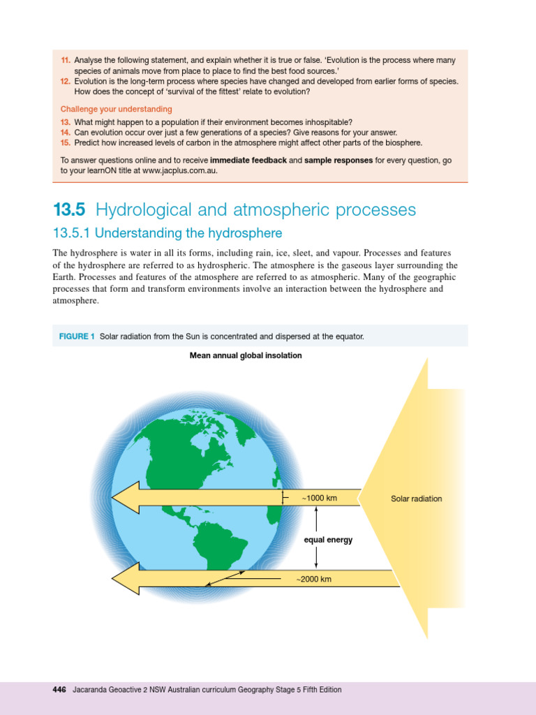 Hydrosphere and Atmosphere Interactions | PDF | Water | Water Cycle