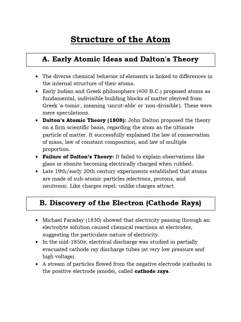 Structure of Atom1 | PDF | Electromagnetic Radiation | Atomic Nucleus