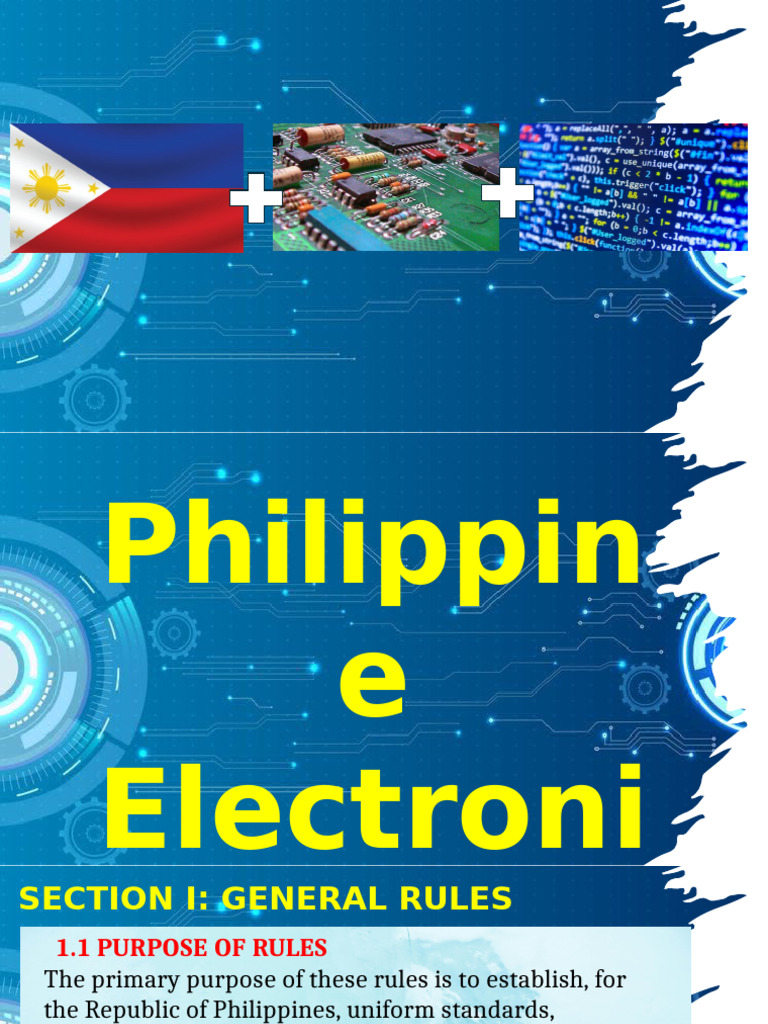 Philippine Electronics Safety Regulations | PDF