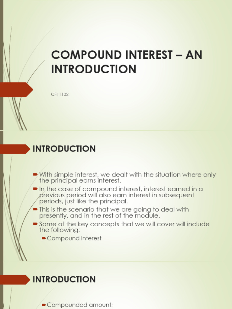 Understanding Compound Interest Basics | PDF | Interest | Compound Interest