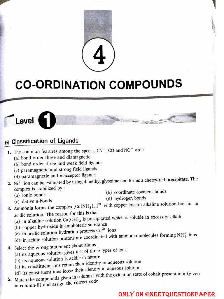 Coordination Compound | PDF