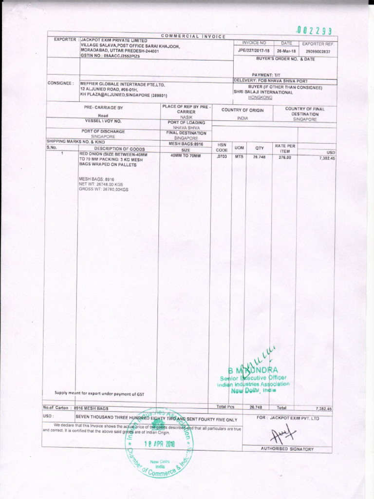 Coo Invoice Jackpot | PDF