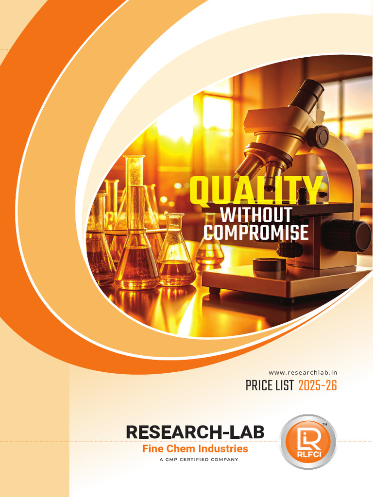 Research Lab Price List 2025-26 | PDF | Hazards | Toxicity