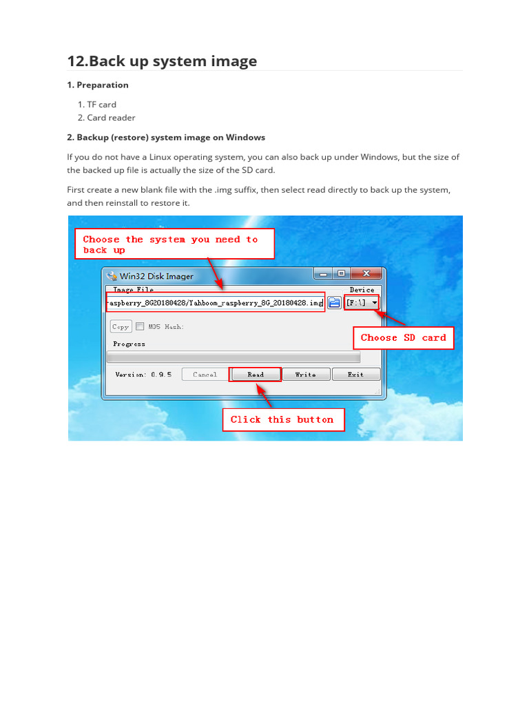 12.back Up System Image | PDF