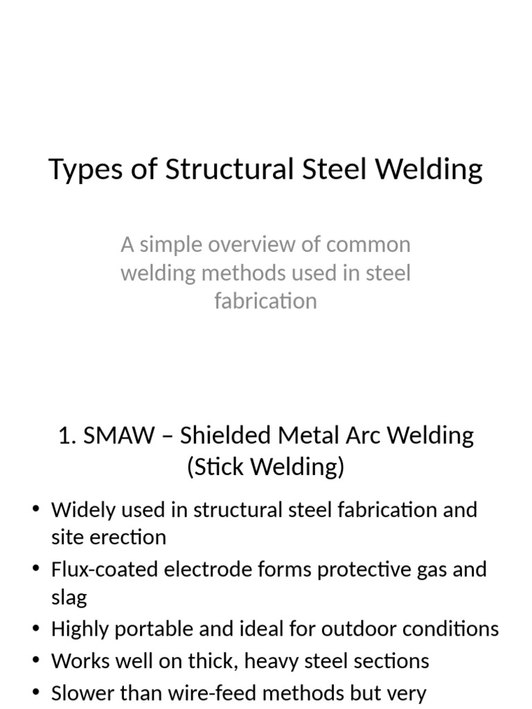 Types of Structural Steel Welding | PDF