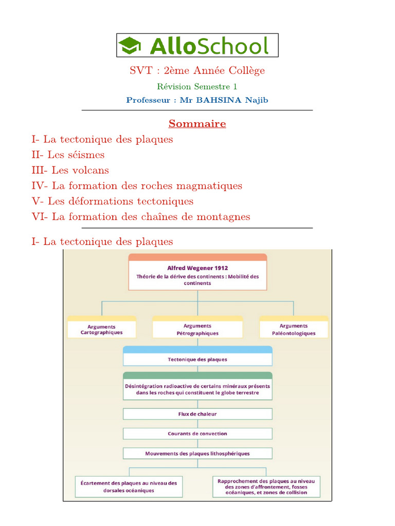 SVT 2ac Revision Semestre 1 4 | PDF