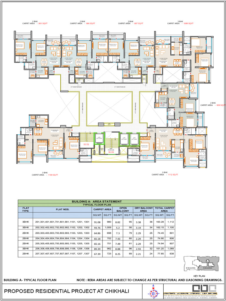 1) Buiilding A - Typical Floor Plan-1 | PDF