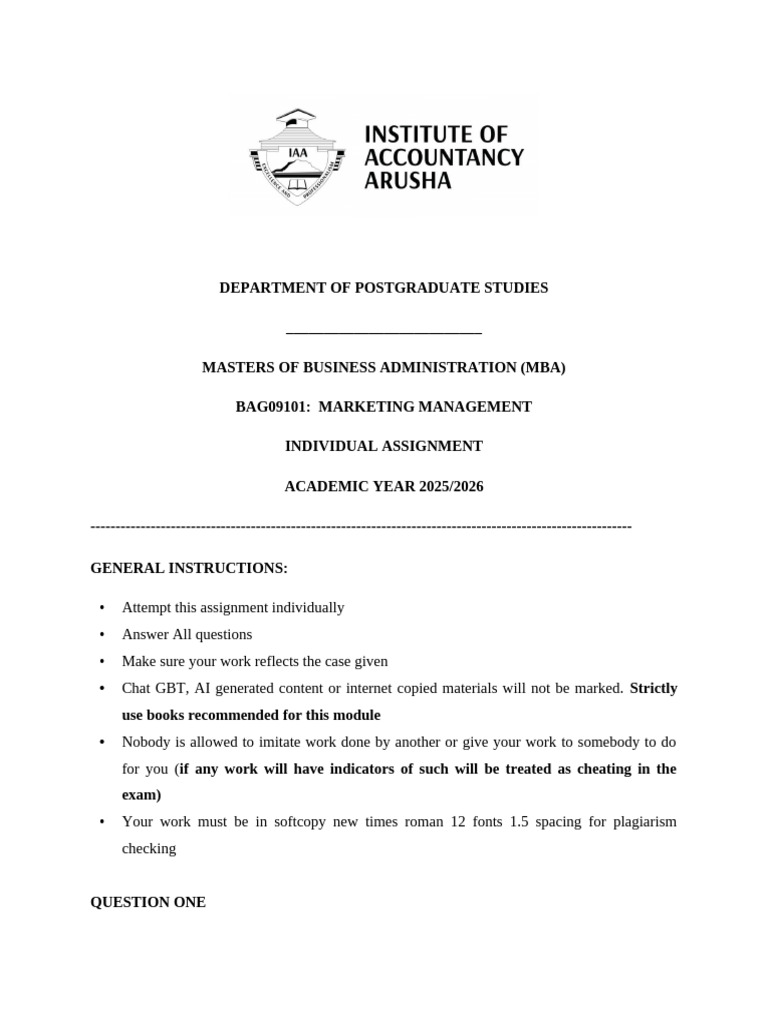 MBA Marketing Management Assignment | PDF | Foods | Cuisine