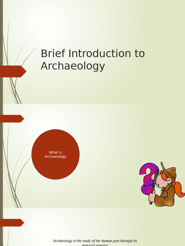 Brief Introduction To Archaeology | PDF