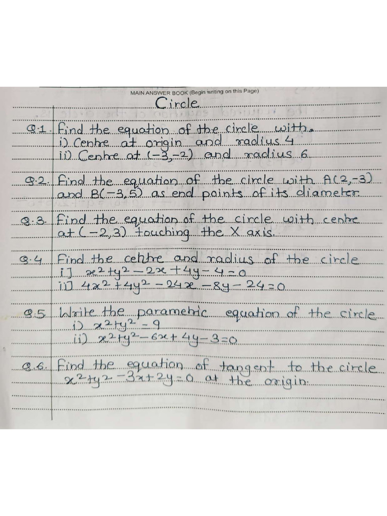M1 Practical 5 (Circle) | PDF