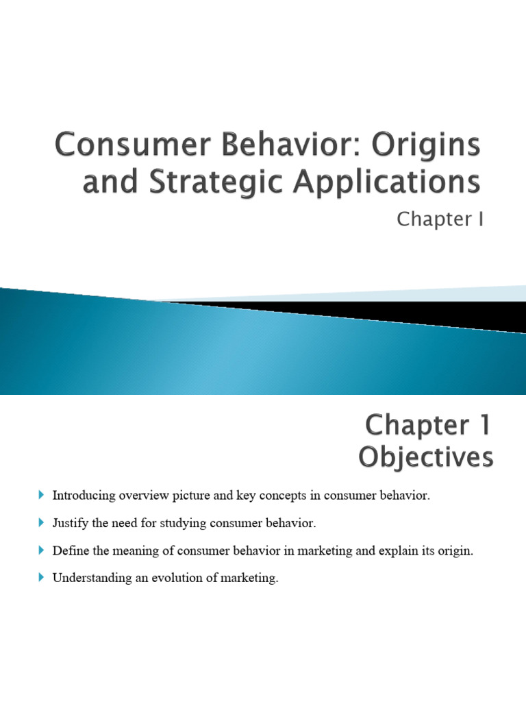 Ch1_Consumer Behavior Chapter 1 kasetsard uni | PDF | Marketing | Consumer Behaviour