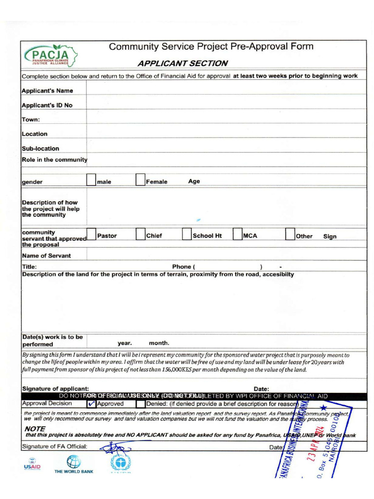 CSP Form | PDF